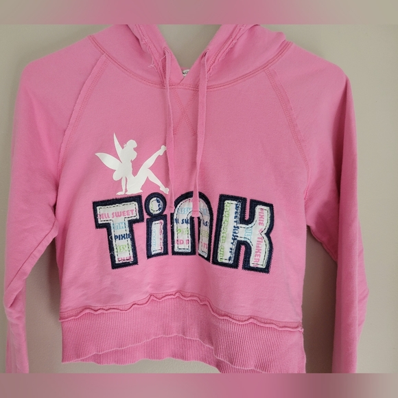 Disney | Tops | Disney Tink Cropped Hoodie | Poshmark